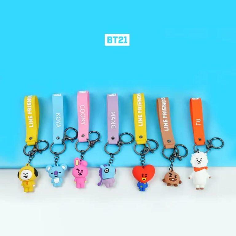 LINE FRIENDS Official Licensed BT21 Kpop BTS Keychain – CareFlection.in