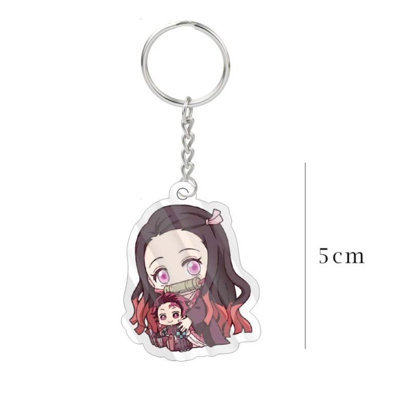Demon Slayer Anime Cute Chibi Nezuko Keychain – CareFlection.in
