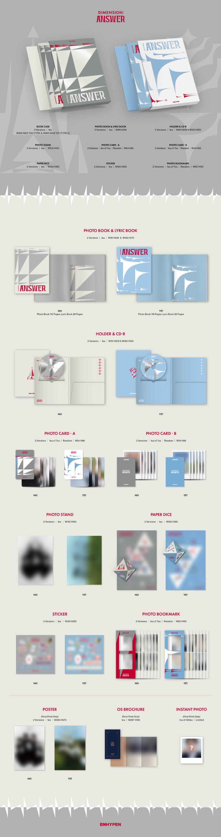 [INSTOCK] Enhypen dimension : ANSWER album – CareFlection.in
